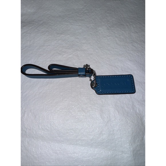 Coach | Bags | Coach Hangtag And Zipper Pull Blue New | Poshmark